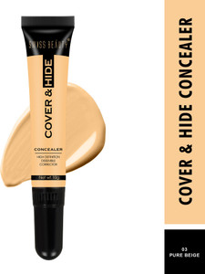 SWISS BEAUTY Cover & Hide Concealer - (Pure Beige, 10gm) Concealer ...