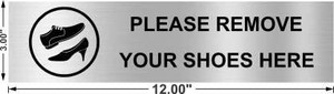SEF Graphix Please Remove Your Shoe Emergency Sign Price in India - Buy ...