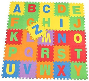 LEVIATHAN Mini Puzzle Foam Mat For ABCD Blocks for Kids Alphabets mat ...