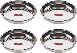HAZEL Stainless Steel Plates Set Small Steel Breakfast Plates, 150 ML ...