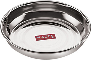 HAZEL Stainless Steel Plates Set Small Steel Breakfast Plates, 150 ML ...