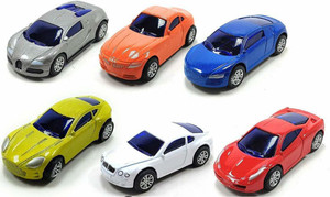 SR Toys Metal Die-Cast Unbreakable Mini Alloy Metal Car Set of 6 Cars ...