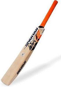 sportivity SPARTAN ORANGE MSD 1 PURE WOOD BAT Poplar Willow Cricket Bat ...