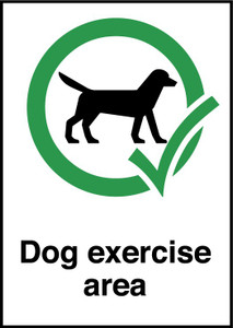 SRG INFOTECH DOG EXERCISE AREA SIGN BOARD Emergency Sign Price in India ...