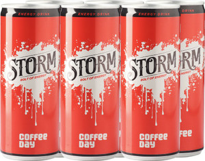 Café Coffee Day Storm Energy Drink Pack of 6 - 250 ml each Energy Drink ...