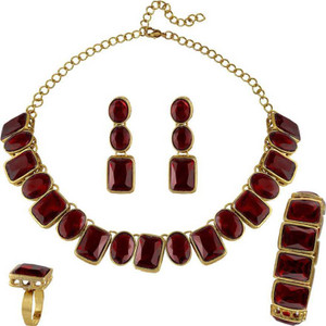 CATALYST Alloy Copper Maroon Jewellery Set Price in India - Buy ...
