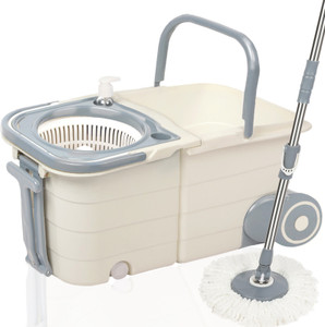 V-MOP Premium Twin Double Spin Bucket Wheel Mop (( 6 Months Warranty on ...