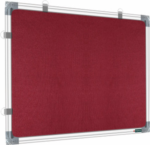 YAJNAS 3X4 Feet Premium Material Maroon Notice Board| Bulletin Board ...