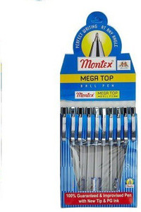 montex Mega Top Ball Pen ,Blue - Pack of 50 Ball Pen - Buy montex Mega ...