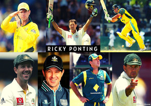 Ricky Ponting Australian cricket coach Collage Poster 02 (18inchx12inch ...