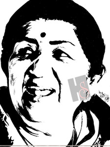 Lata Mangeshkar Poster MultiColor PhotoPaper Print 12 inch X 18 inch ...
