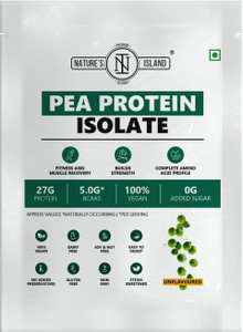 Nature's island Pea Protein Isolate, 100% Vegan (sachet) Plant-Based ...