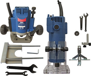 DUMDAAR Heavy 900W 8mm Electric Wood Router Machine and 350W 6.35mm ...