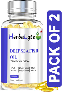 HERBALYTE Deep Sea Fish Oil 2500mg (Omega 3 Fish Oil) (B13) Premium ...