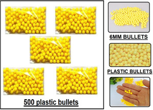 CrazyBuy Toys 6 MM Plastic BB Bullets for Toy Guns & Air Gun (500 ...