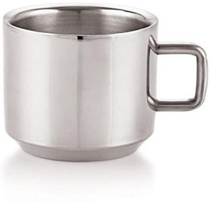 finality Pack of 2 Stainless Steel Double Wall tea Cup Set of 2,100 ml ...