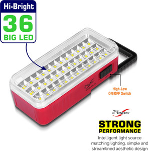 24 ENERGY Rechargeable Hi-Bright LED Lantern Electric Charging 6 hrs ...