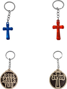 BLESSINGS Set Of 4 Cross Combination (19) Key Chain Price in India ...