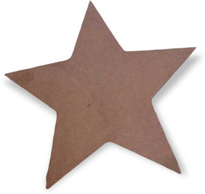 Angira handicrafts (AHS-CM012) 70 WOODEN STAR DIY MDF CUTS and 6 big ...