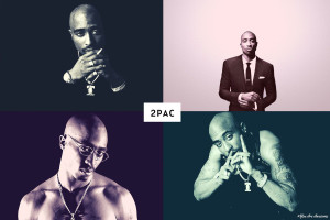 Tupac Shakur American Rapper Collage Poster 01 (18inchx12inch ...