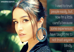 Shraddha Kapoor Indian Actress Art Effect Quotes Poster 01 ...