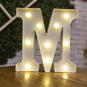 Party Propz Night Lamp M Letter, Marquee Letter Light / LED Letter ...