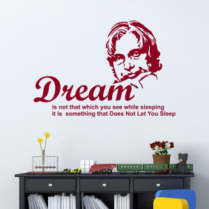 Decor sticker 83 cm A. P. J. Abdul Kalam Wall Sticker Size - ( 83*58 ...