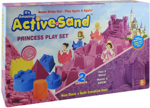 PEZYOX Active Sand Princess Play Set Non-Toxic Never Dries Out for Kids ...