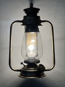 Multy Rays Lantern shape transparent glass and metal body with color ...