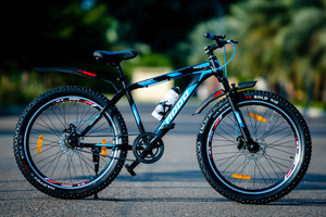 EASTMAN 26" Tesler T-4 Matt Black & Blue colour Cycle 26 T (inch ...