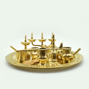 Dalvkot Kerala Ashtamangalyam Set for Pooja Brass Price in India - Buy ...