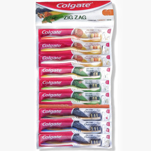 Colgate Zig Zag Charcoal , Turmeric , Neem Toothbrush Medium Toothbrush ...