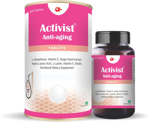 Activist Anti-Aging Tablet with Vitamin C & E and Biotin Nutritional ...