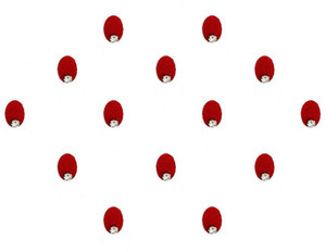 Comet Busters Red Oval Bindi for Women With Single Stone (6mm) (BV1452 ...