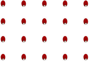 Comet Busters Red Oval Bindi for Women With Stone (5mm) (BV1442 ...