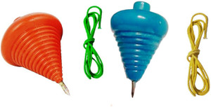 vedo Plastic lattu Pack of 2 with Thread multi color lattu for kids ...