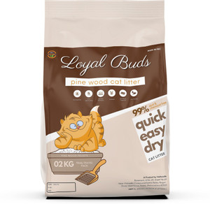 Loyal Buds ® Organic Pine Wood Exclusive Cat Litter Flushable (Trial ...