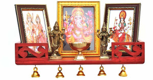 Flipkart Perfect Homes Studio Wooden Pooja Stand for Home Mandir Puja ...