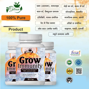 Gileon Grow Immunity (Boosts Energy and Immunity) 100% Ayurvedic ...