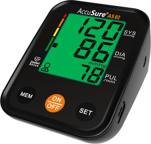 AccuSure Blood Glucometer Comes With AS02 3 Color Smart Display ...