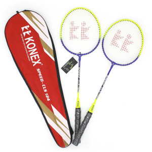 Konex Speed CLS 124 Aluminium Badminton Racket with Free Cover Set of 2 ...