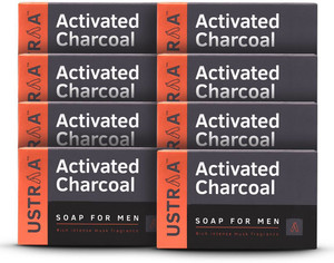 USTRAA Deo Soap For Men With Activated Charcoal, 100 G - Price in India ...