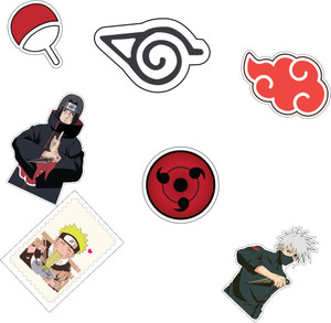 Maachis 7.62 cm Naruto Anime Stickers for Laptop Mobile Art n Craft ...