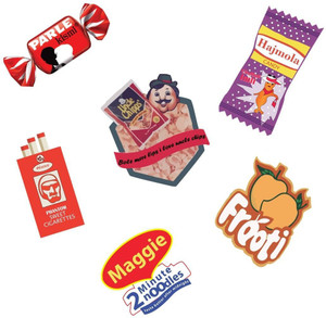 Maachis 7.62 cm 90's Nostalgia Food Stickers for Laptop Mobile-Pack of ...