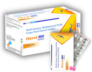 Fitzzi MV Multivitamin Multimineral Tablets With Grapes Seed Extract ...