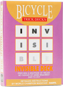 Bicycle Invisible Deck (Blue) - Invisible Deck (Blue) . shop for ...