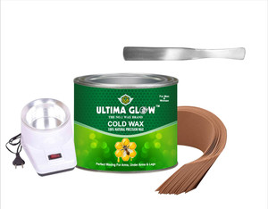 Ultima glow cold wax hair removal wax kit ( 600.1 gram ) (with wax ...