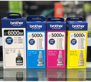 Brothers BT6000BK/BT5000 C/Y/M INKJET COMBO Black + Tri Color Combo ...
