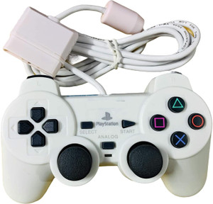 gamenophobia PS2 Wired Controller DUALSHOCK 2 For PS2 Controller White ...