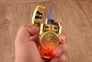 FITUP Pocket Watch Lighter |4 Colors LED Blinking Flashing Light in ...